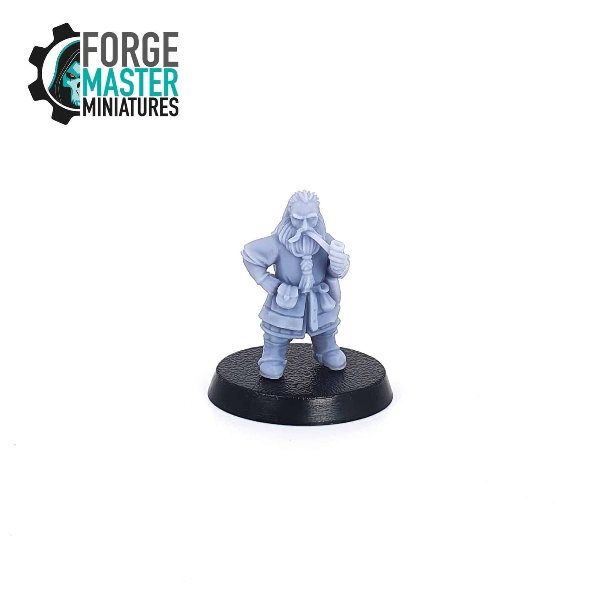 Dwarf Smoking a Pipe - Forgemaster Miniatures