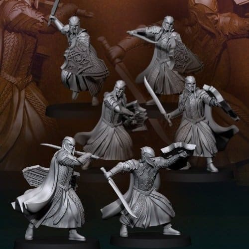 Forest Elf Warriors - Forgemaster Miniatures