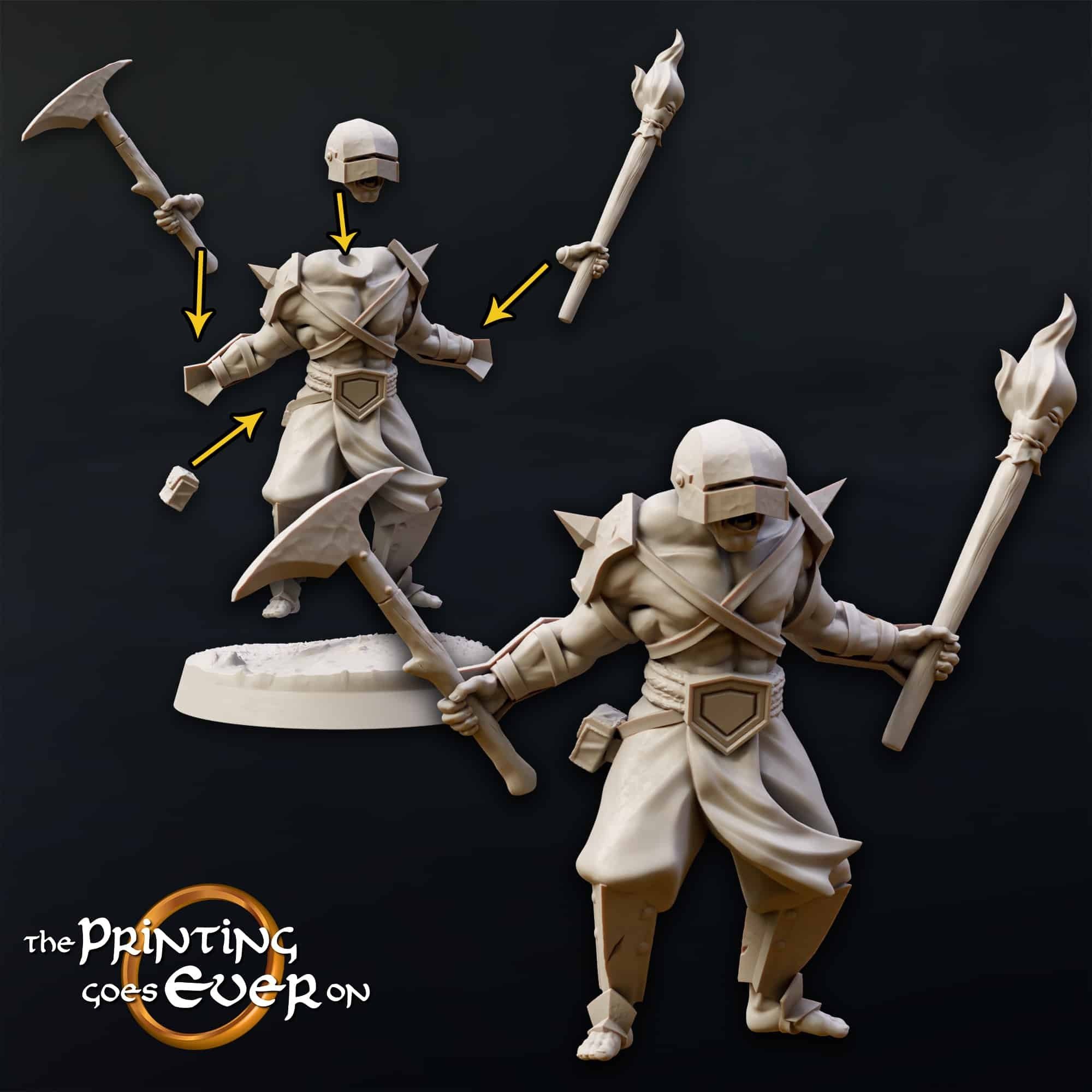 Half-Orc Berserker - Forgemaster Miniatures