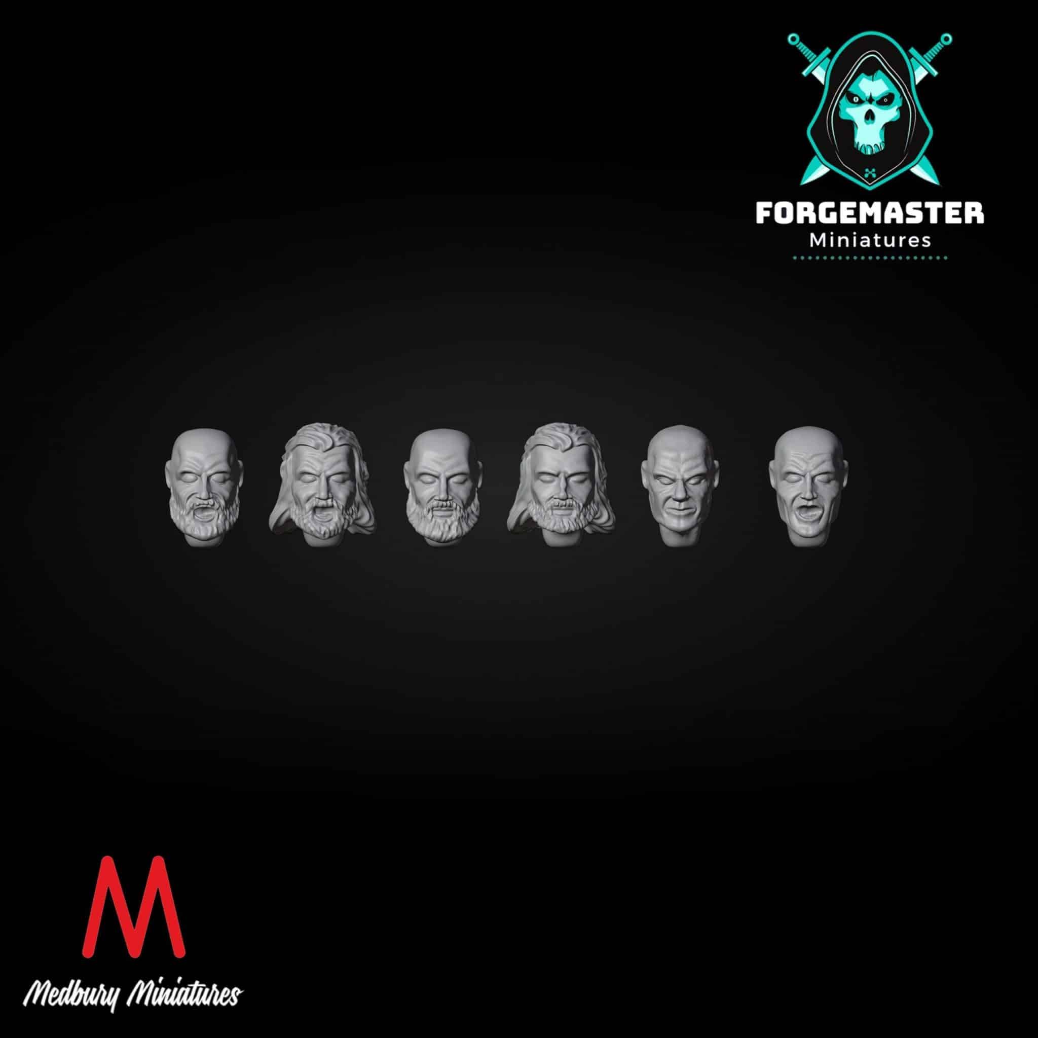 Human Heads Set A - Forgemaster Miniatures