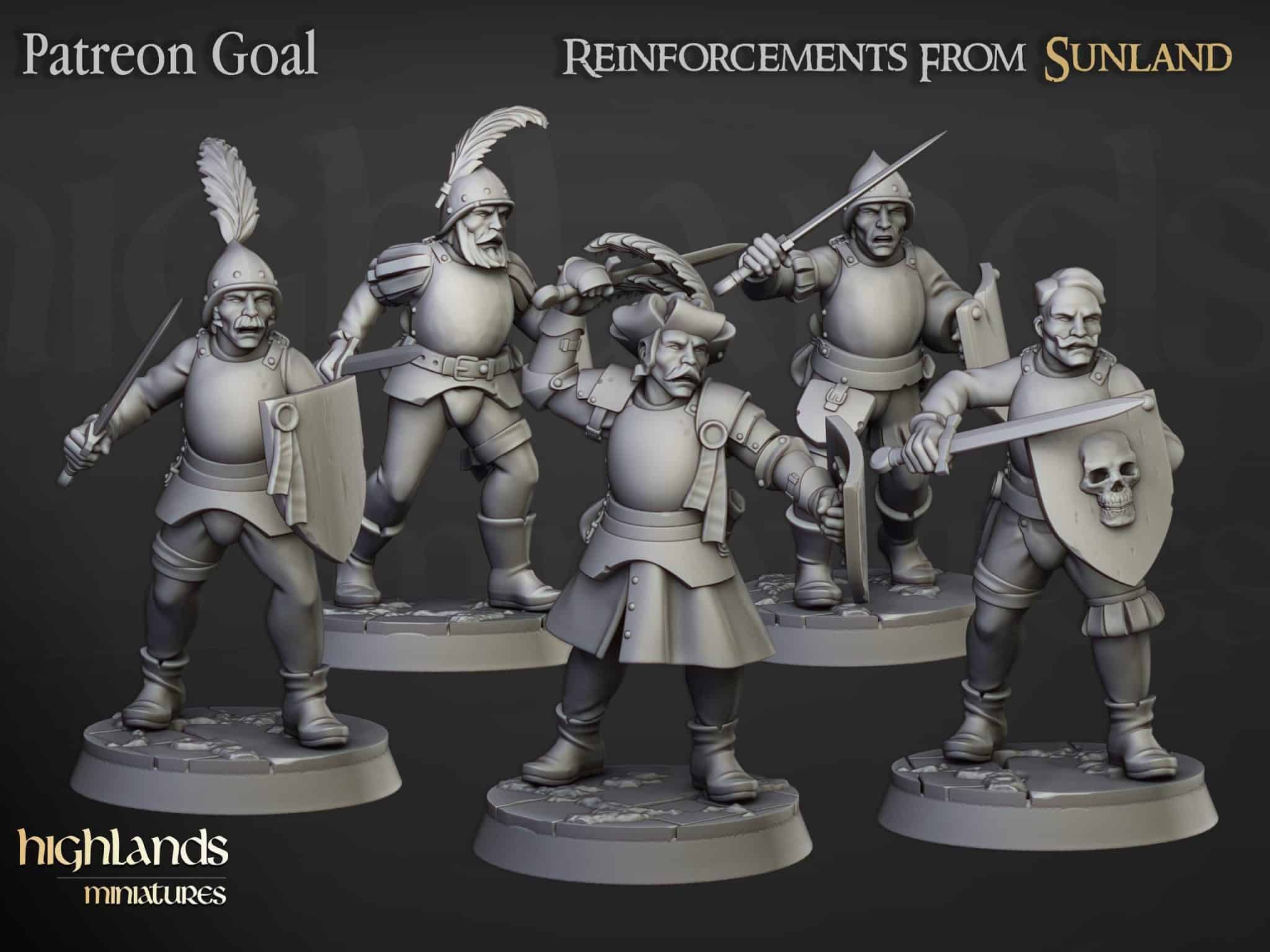 Sunland Swordsmen Reinforcements by Highlands Miniatures