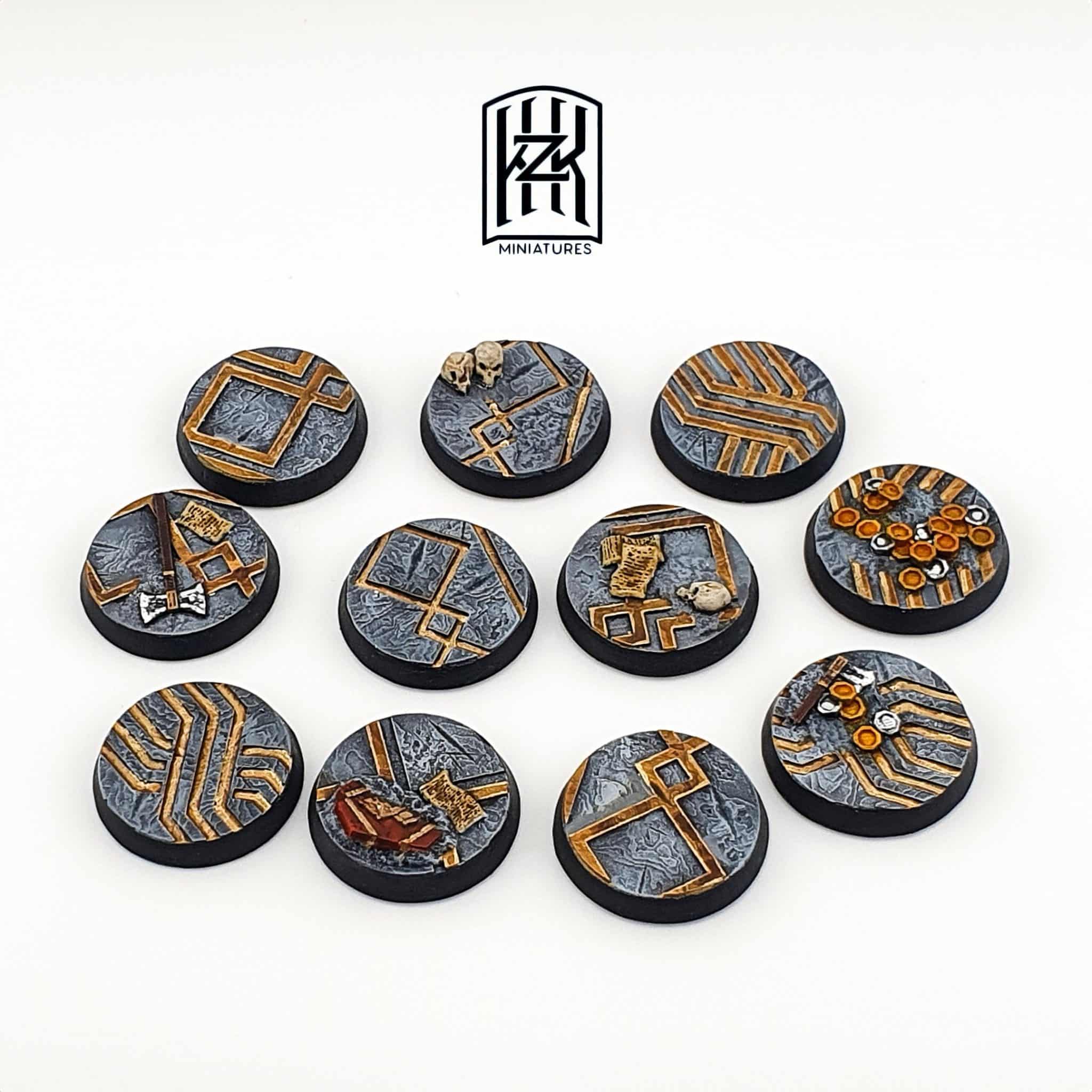 10x Dwarven Halls Bases - Forgemaster Miniatures