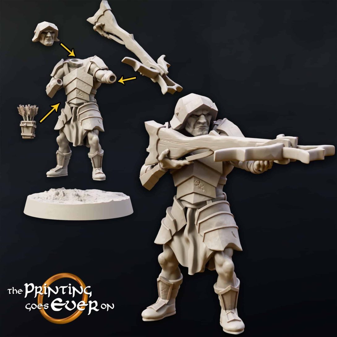 Half-Orc Crossbowman - Forgemaster Miniatures