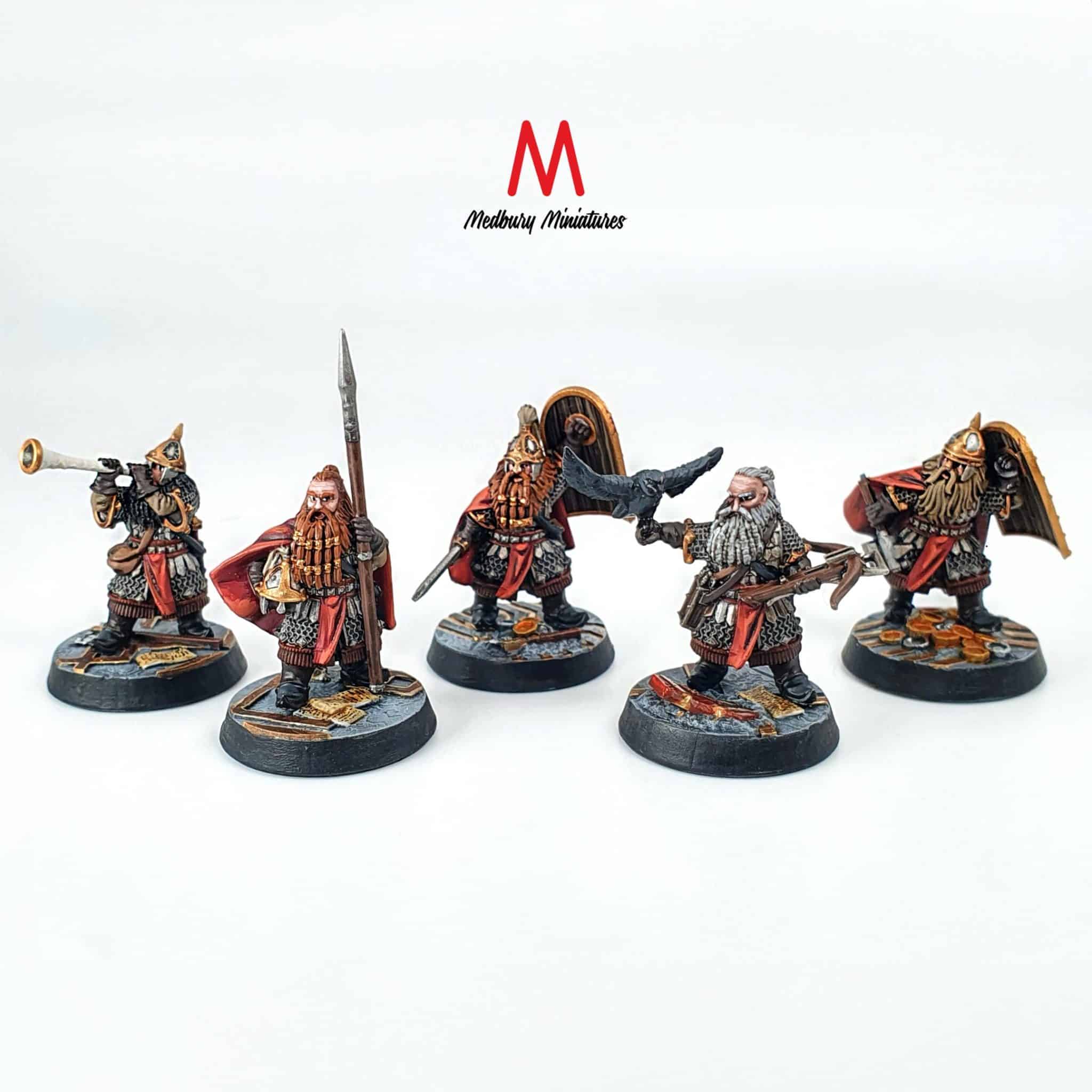 Gur-Adur Dwarf Commanders by Medbury Miniatures by Medbury Miniatures