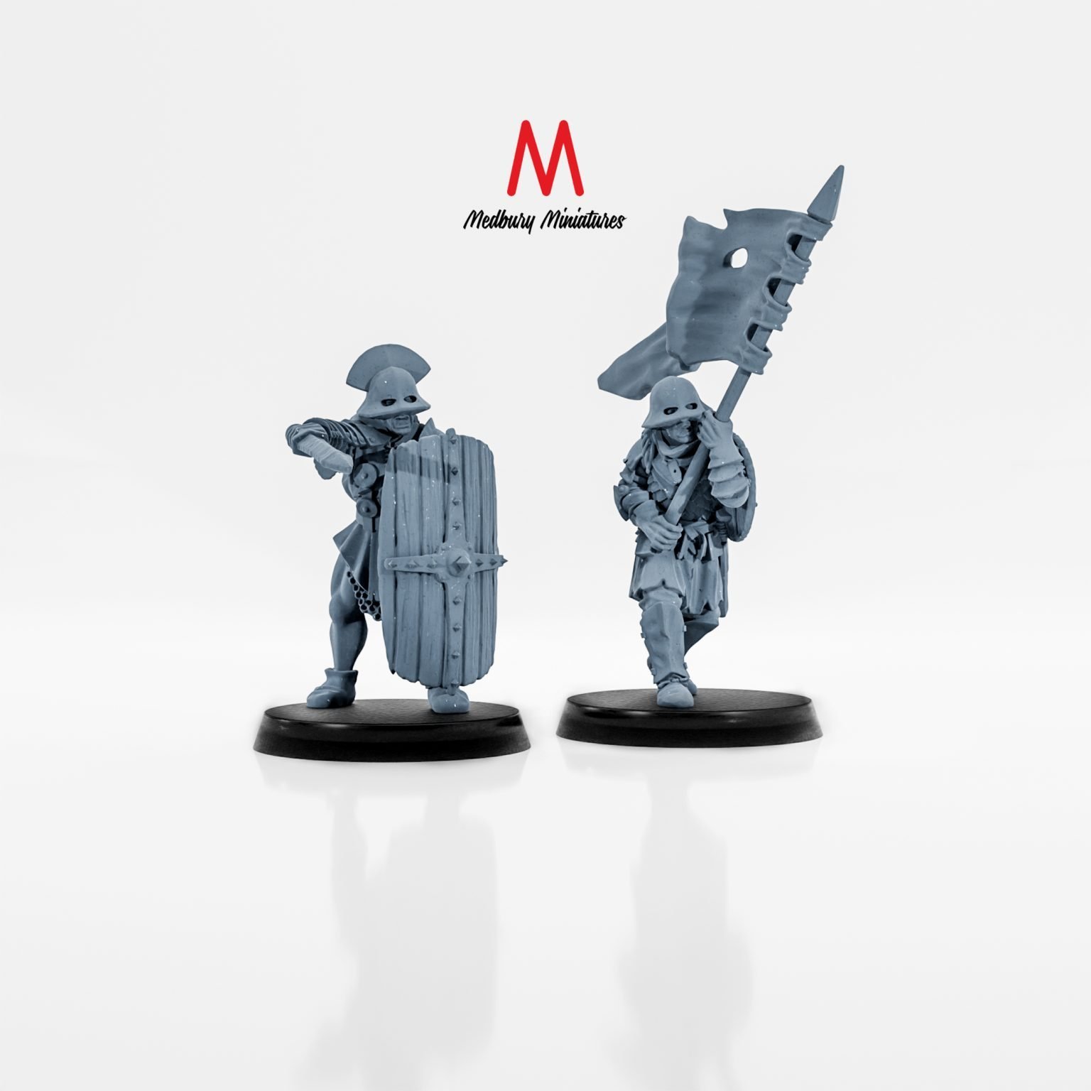 Orc Legionary Commanders by Medbury Miniatures by Medbury Miniatures