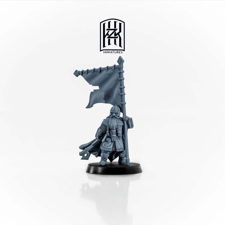 Dwarven banner by Kzk Minis
