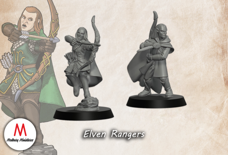 Elven Rangers by Medbury Miniatures