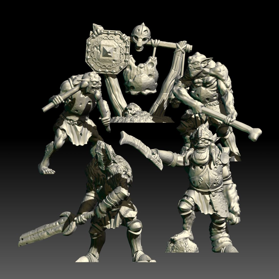 Troglodyte Commanders by Kzk Minis