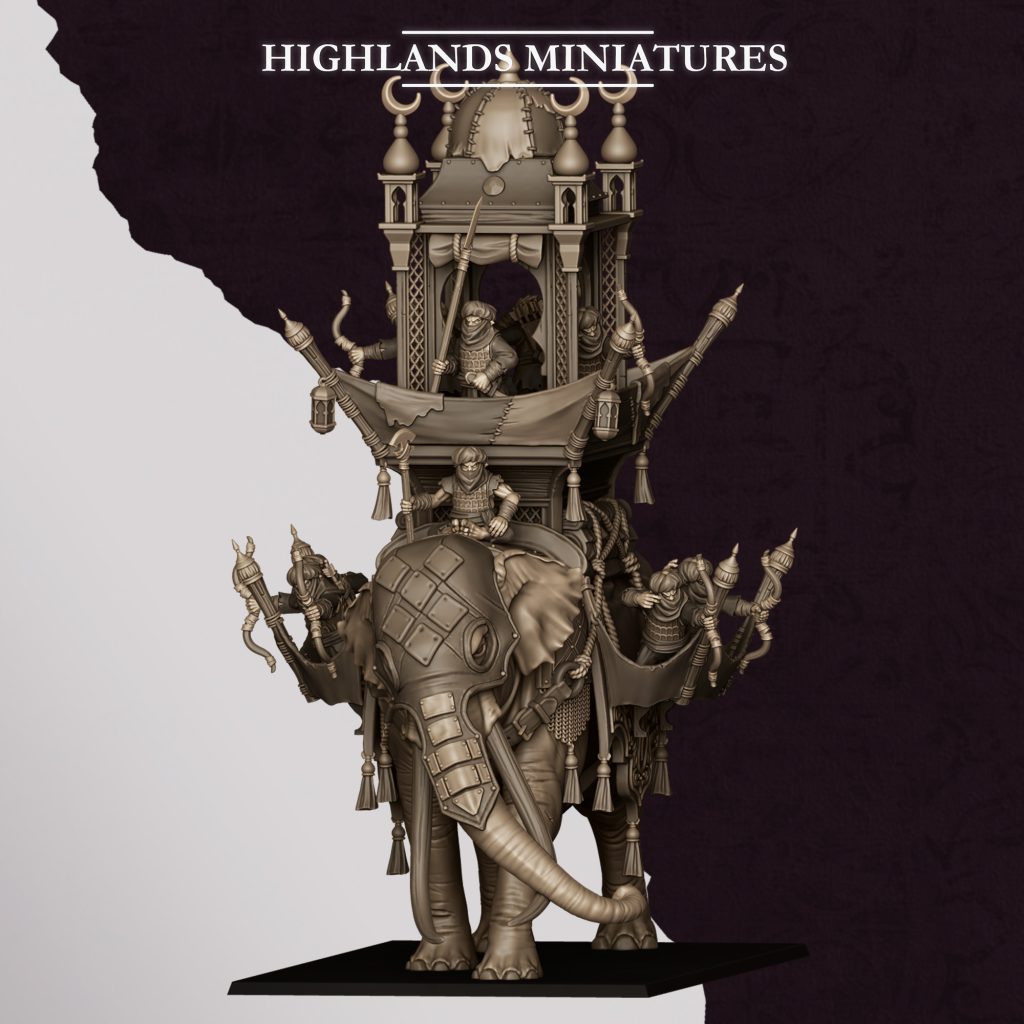 Hobgoblin War Elephant by Highlands Miniatures